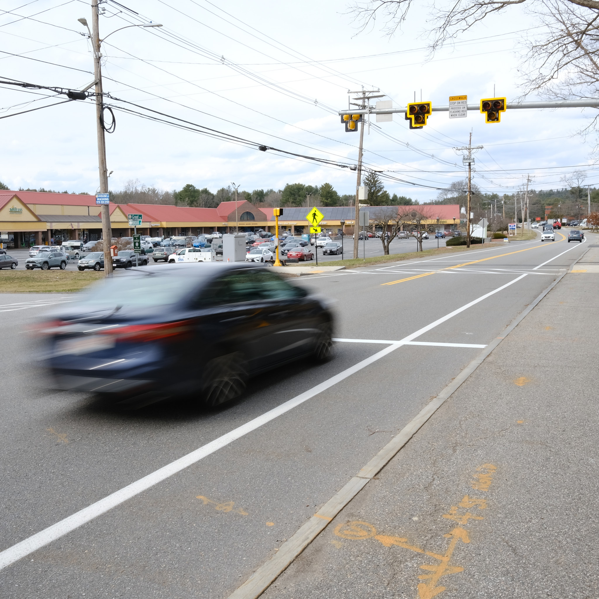 Pedestrian-friendly Traffic Signal Installed at Great Road and Brook ...