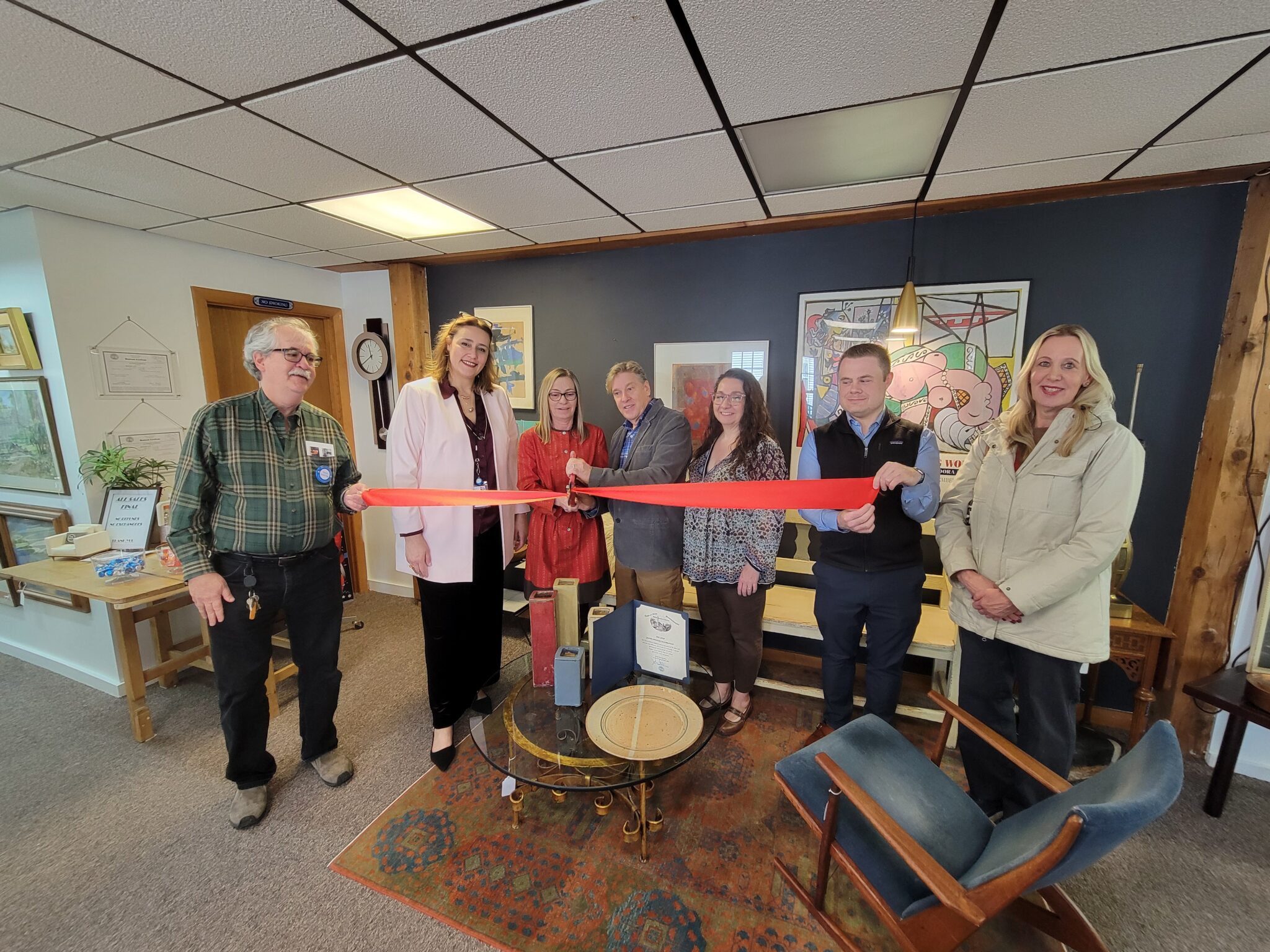 Ribbon cutting at The Shop – The Acton Exchange